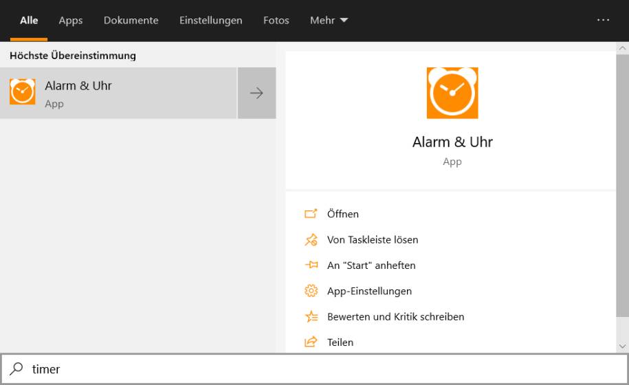 In Windows 10 den praktischen Timer nutzen - pctipp.ch