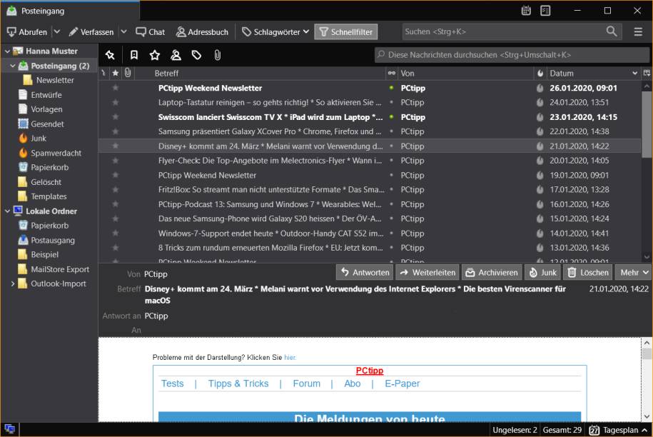 Dark theme mozilla thunderbird - castlehost
