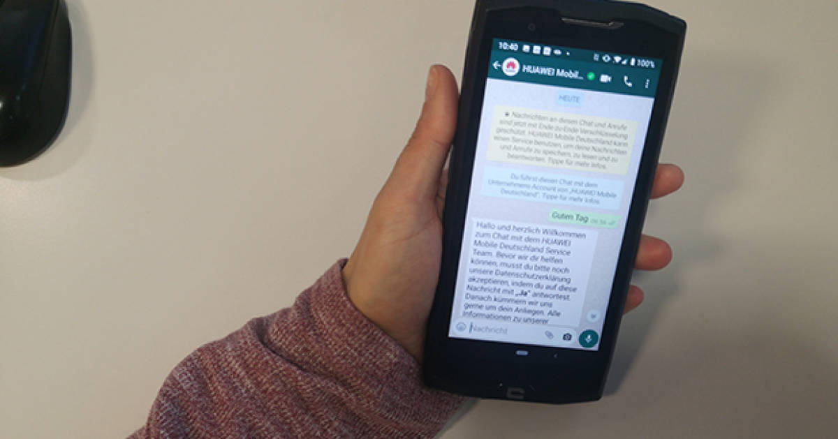 Huawei bietet Kundenservice per WhatsApp - pctipp.ch