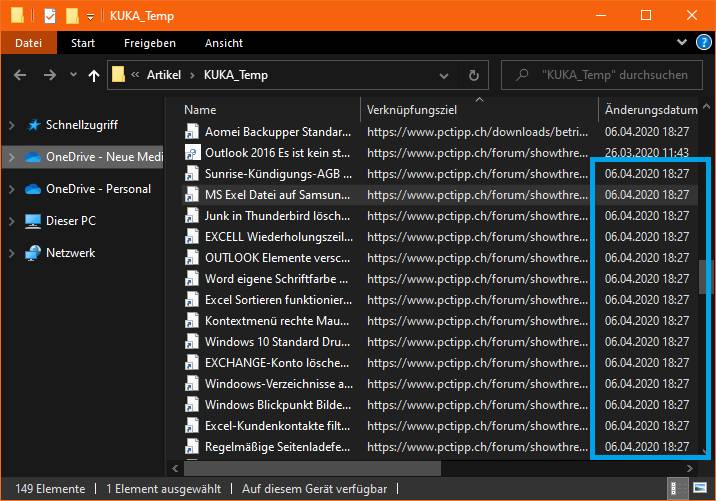 Dateisuche Nach Datum Windows 10