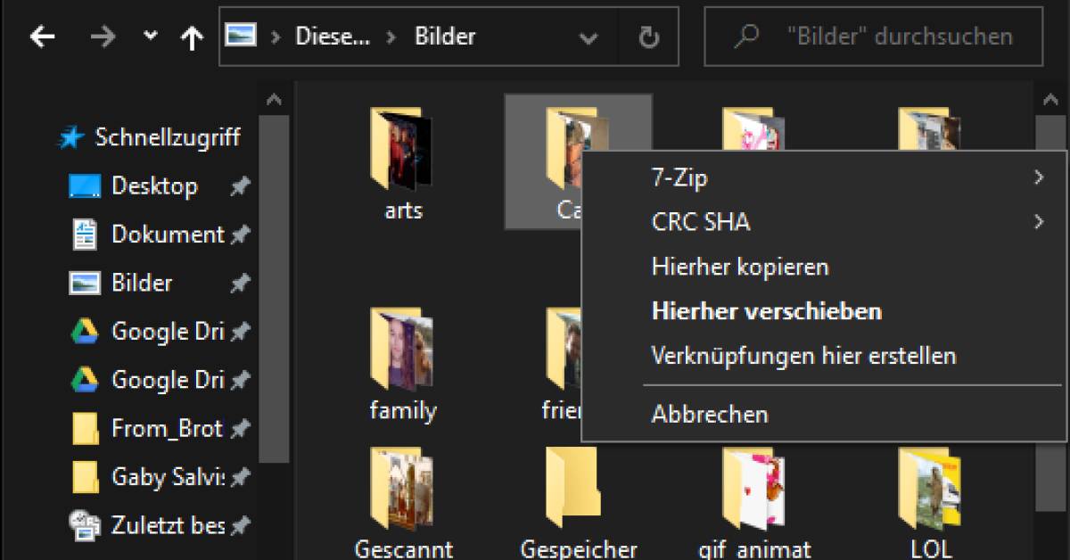 Win10: beim Drag&Drop die Entscheidung ändern – kopieren statt verschieben? - pctipp.ch