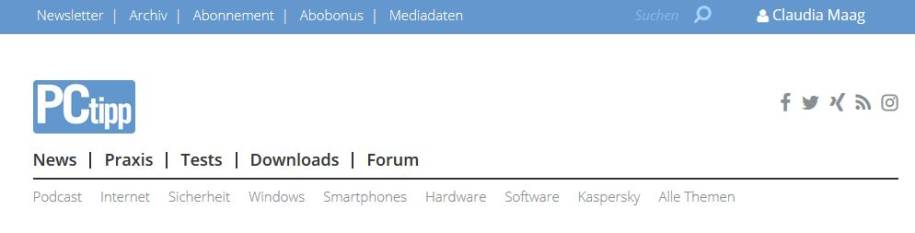 So finden Sie sich auf der PCtipp-Site zurecht - pctipp.ch