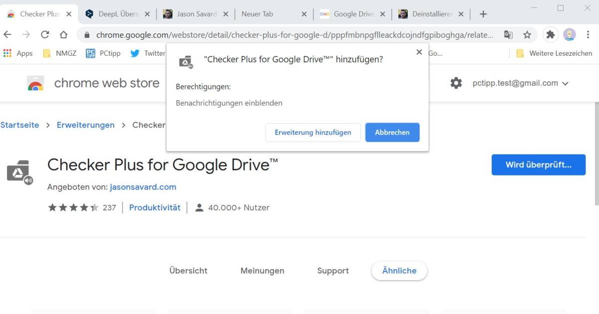 Mit Chrome-Add-on Mini-Version von Google Drive nutzen - pctipp.ch