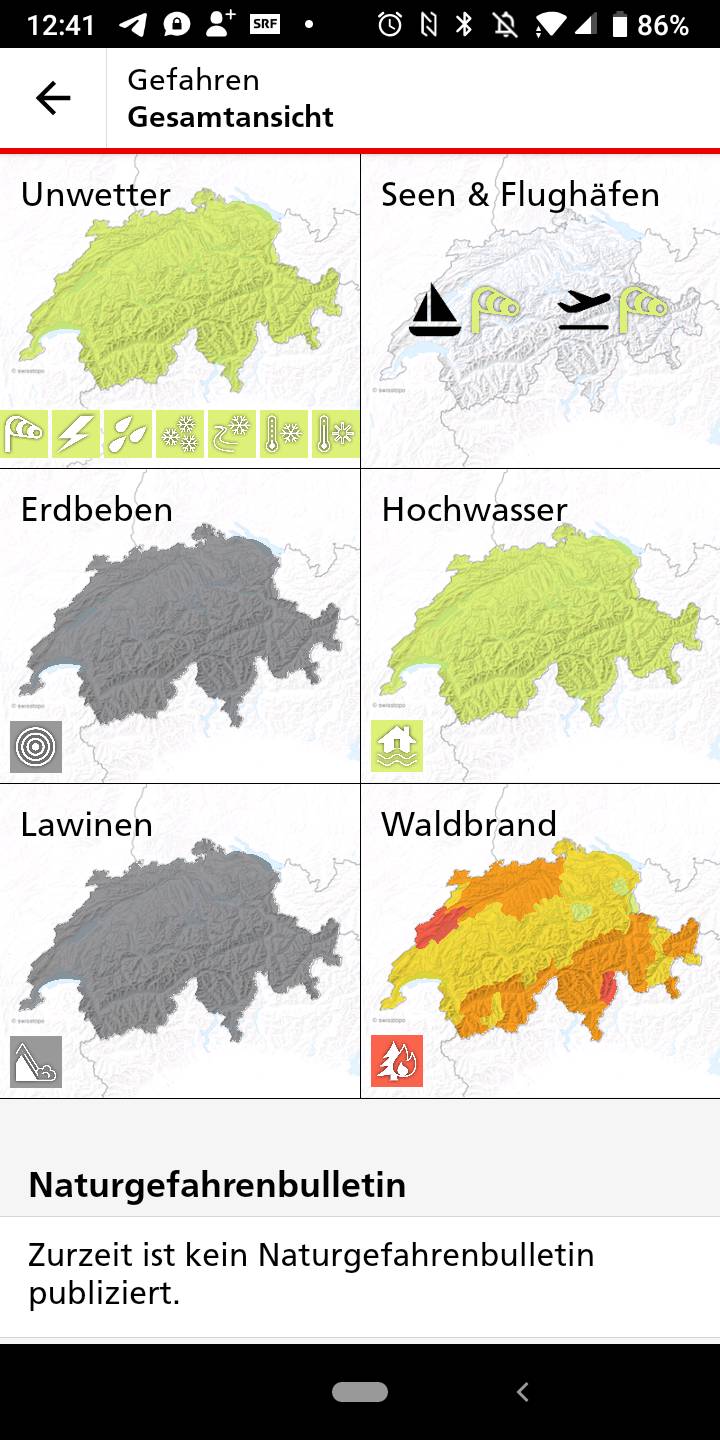 MeteoSchweiz warnt vor drohenden Wettergefahren - pctipp.ch