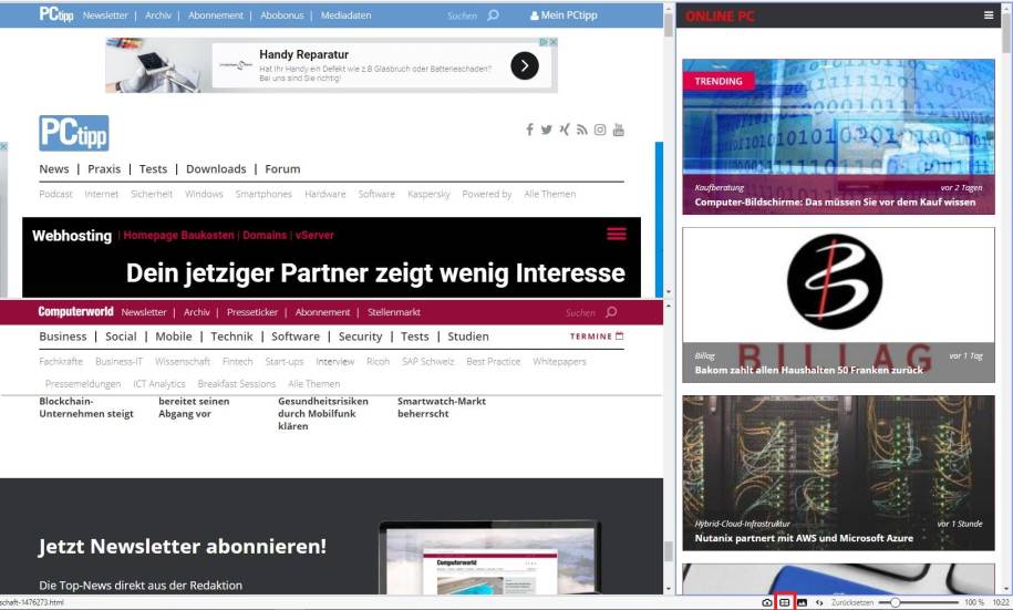 Vivaldi: Tabs in geteiltem Bildschirm anzeigen - pctipp.ch