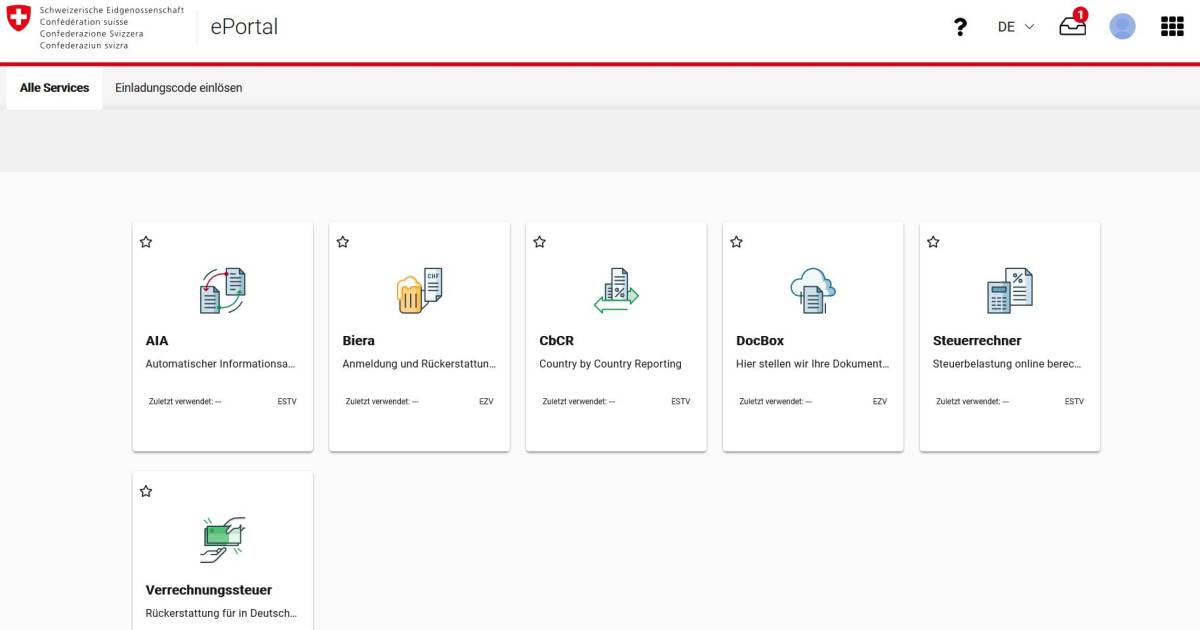 ePortal vom EFD ab sofort verfügbar - pctipp.ch