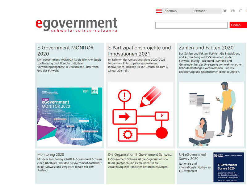 Das bietet das Portal egovernment.ch - pctipp.ch