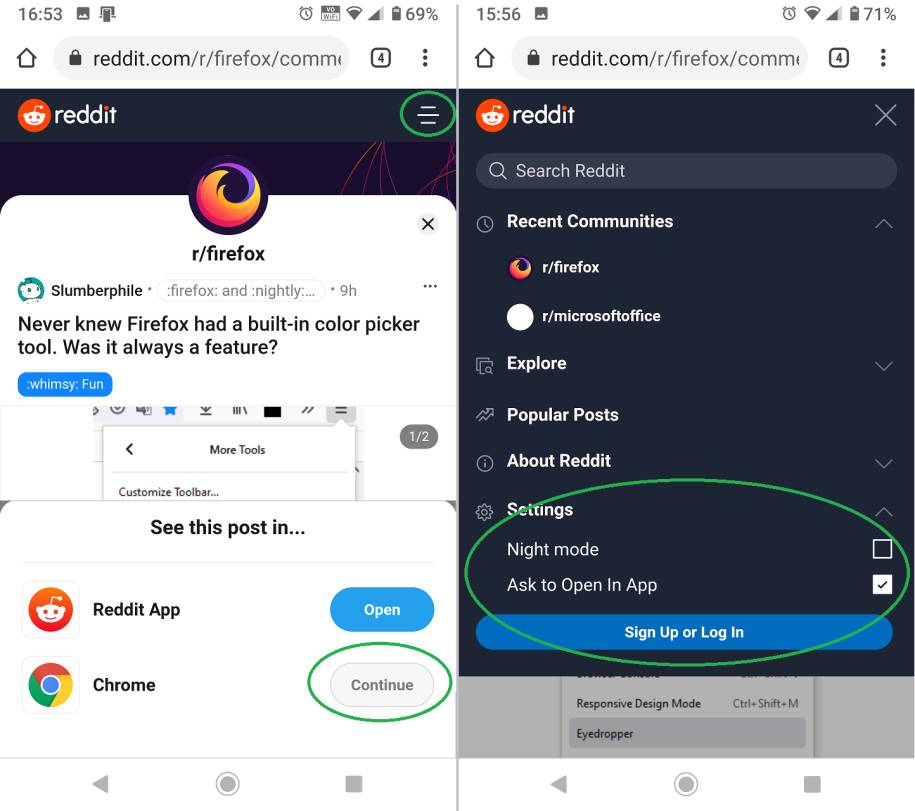 Wenn Reddit.com sich jedes Mal in der App öffnen will - pctipp.ch