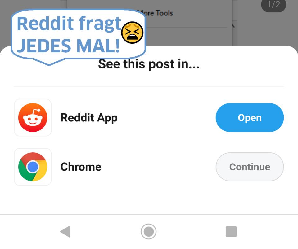 Wenn Reddit.com sich jedes Mal in der App öffnen will - pctipp.ch
