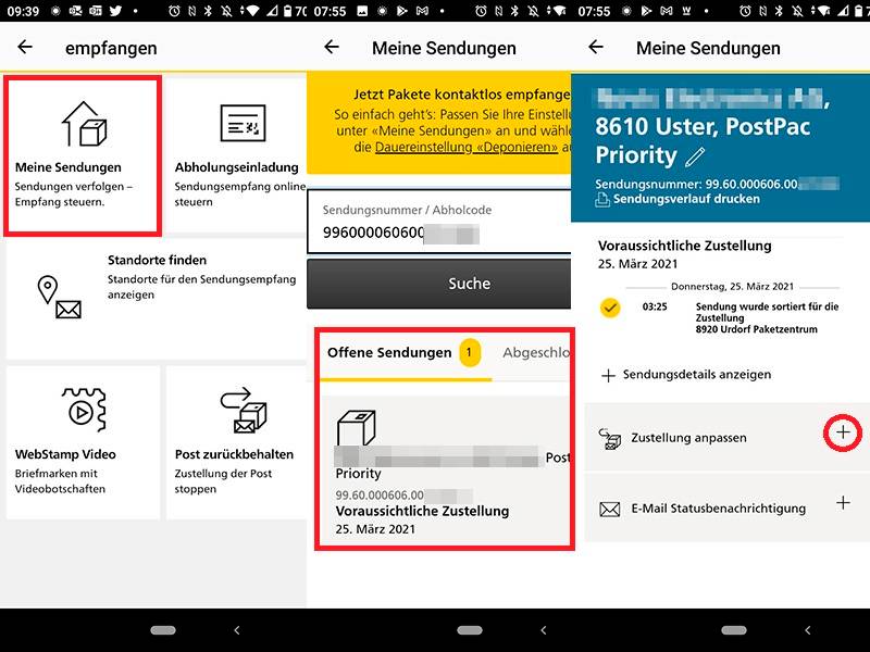 Post-App: Eine erwartete Sendung verfolgen – so gehts - pctipp.ch