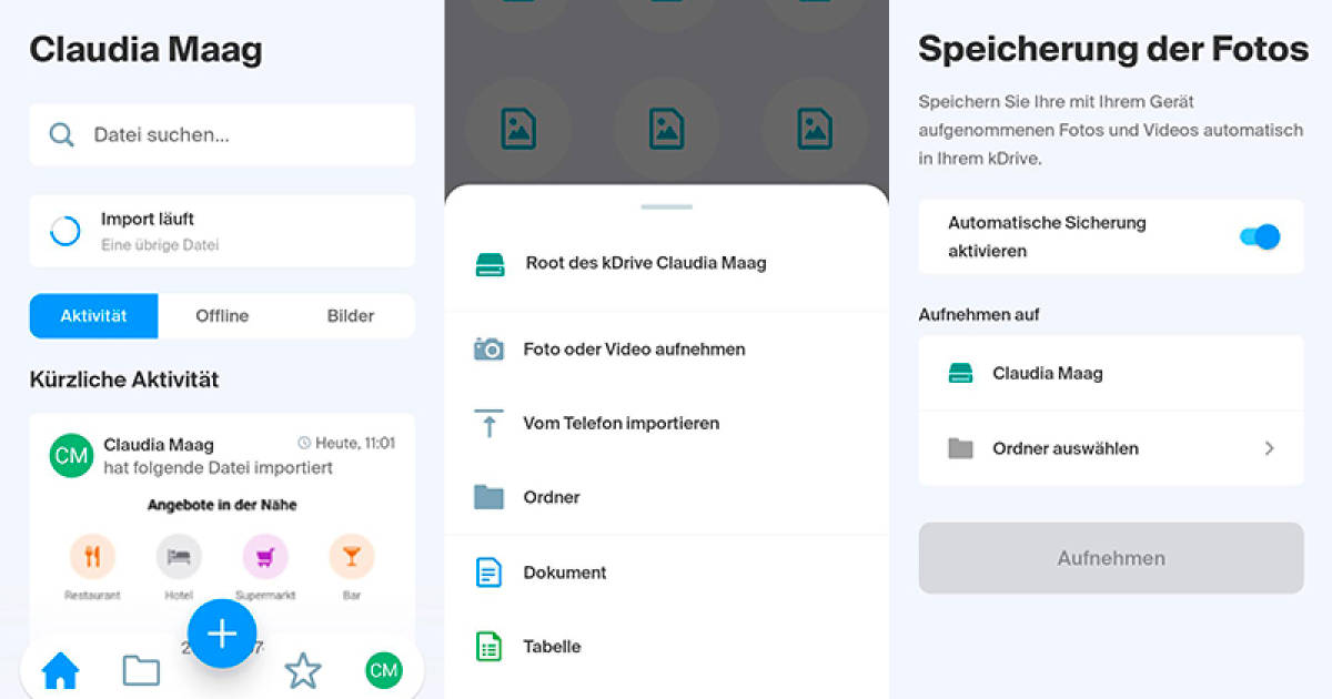 kDrive-App: Fotos und Dateien (automatisch) in die Schweizer Cloud hochladen - pctipp.ch