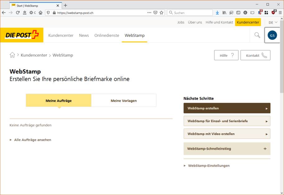 Post.ch: WebStamp direkt ins Adressfenster drucken - pctipp.ch