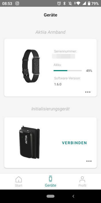 Aktiia-Blutdruck-Manschette mit App koppeln - pctipp.ch