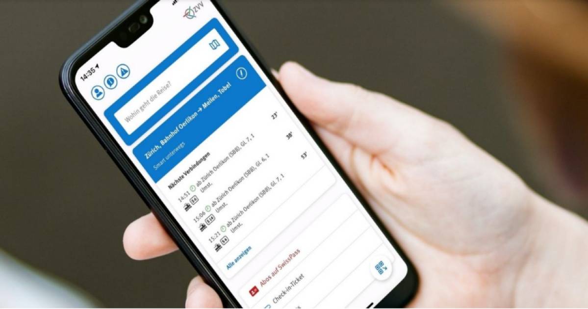 Zürcher Verkehrsverbund lanciert seine neue ZVV-App - pctipp.ch