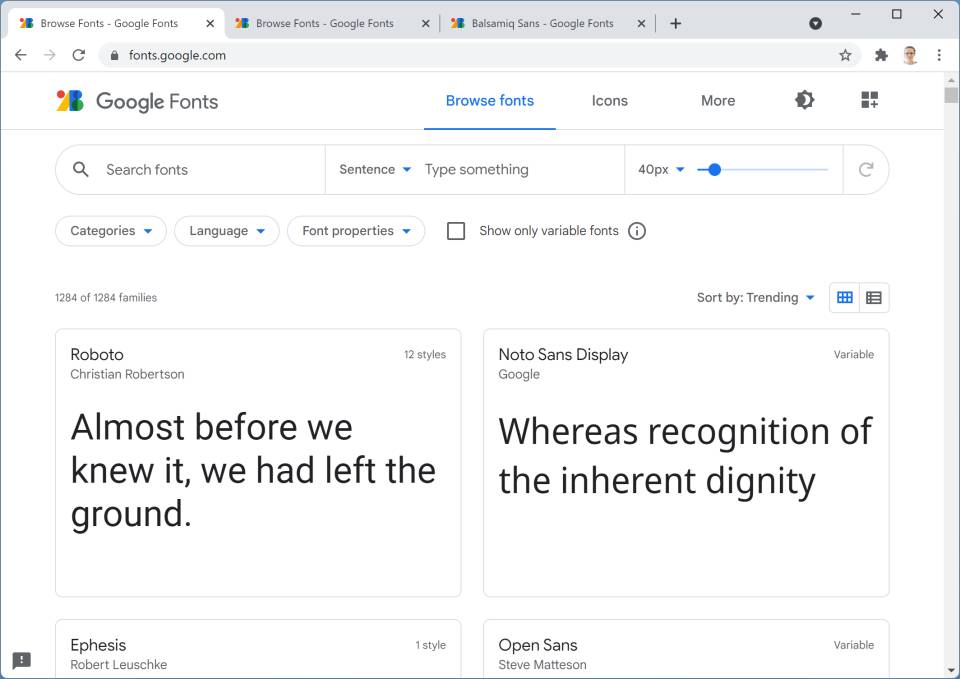Kennen Sie schon die kostenlosen Google-Fonts? - pctipp.ch