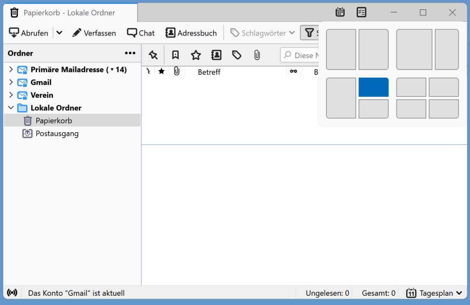 Windows 11: In Thunderbird, Teams & Co. das Snap-Layout trotzdem ...
