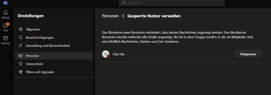 Microsoft Teams Privat: Einen Kontakt blockieren – so gehts - pctipp.ch