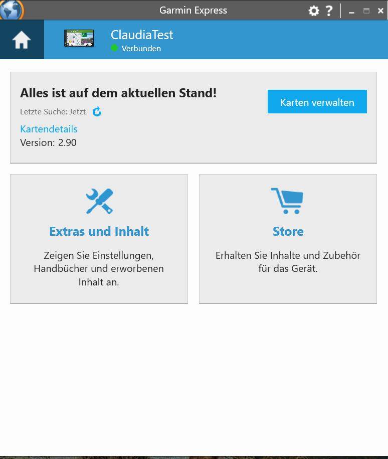Karten verwalten mit PC-Software Garmin Express - pctipp.ch