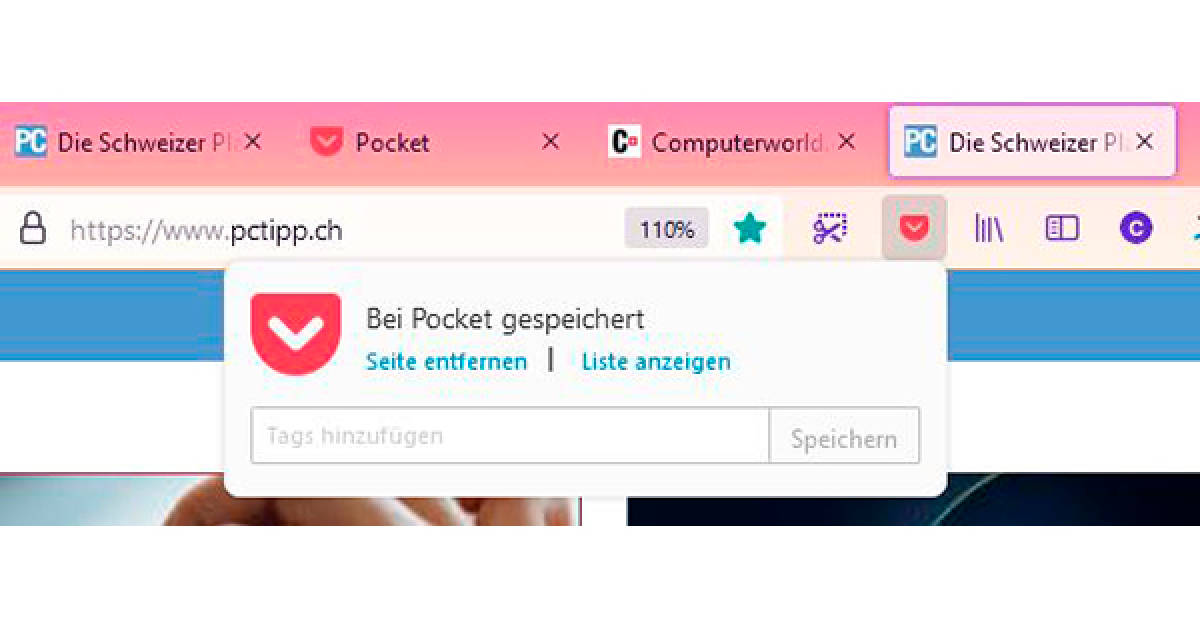 Firefox: Pocket verwenden – so gehts - pctipp.ch