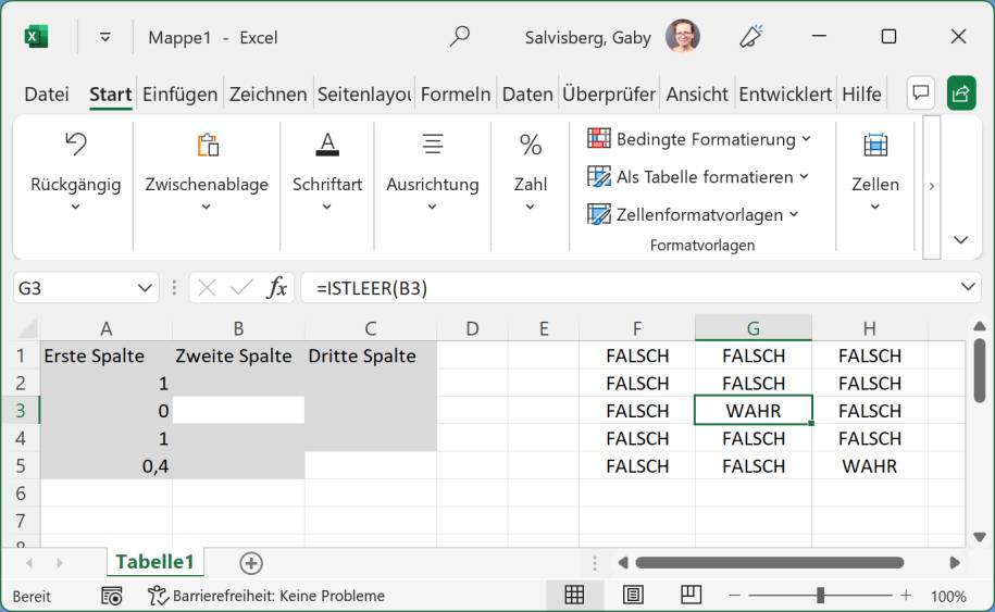 Excel: Welches «leer» meinen Sie bei der bedingten Formatierung? - pctipp.ch