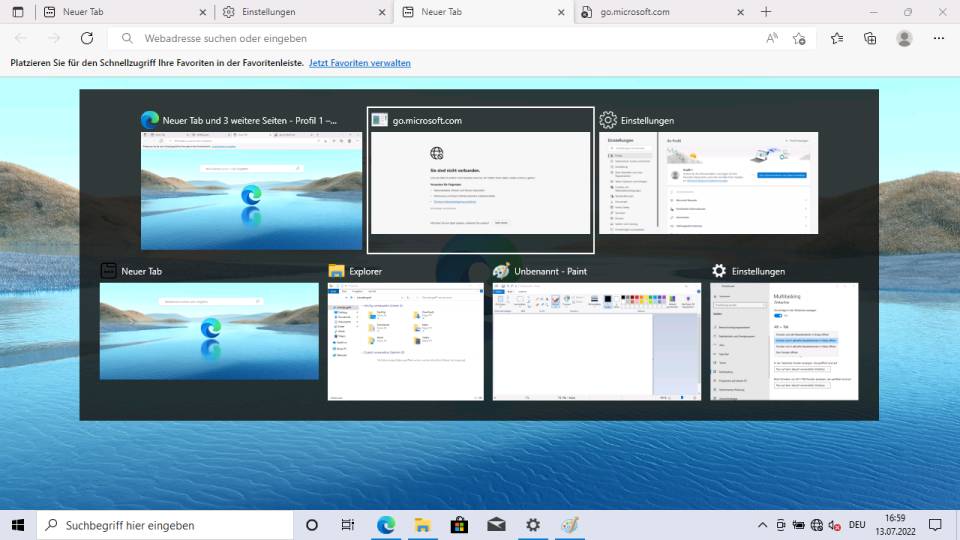 Windows: Bei Alt+Tab keine Edge-Tabs anzeigen - pctipp.ch