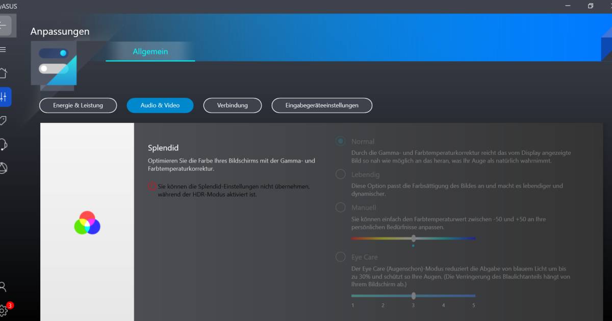 Was ist MyAsus Splendid und wie verwende ich es? - pctipp.ch