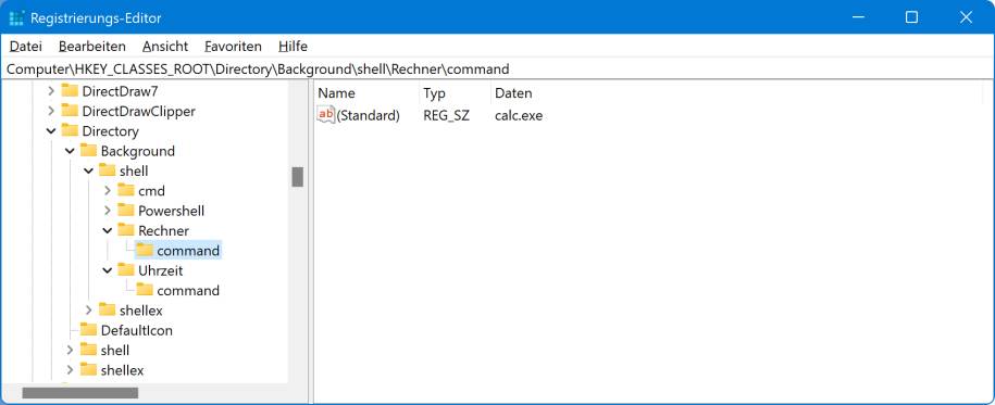 Beliebigen Befehl ins Explorer-Kontextmenü einfügen - pctipp.ch