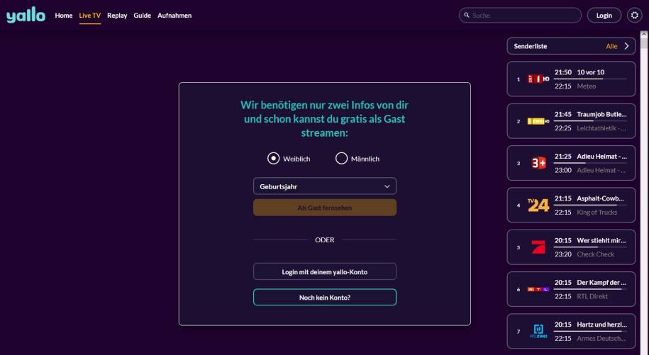 Yallo startet Gratis-TV-Angebot Yallo Free TV - pctipp.ch