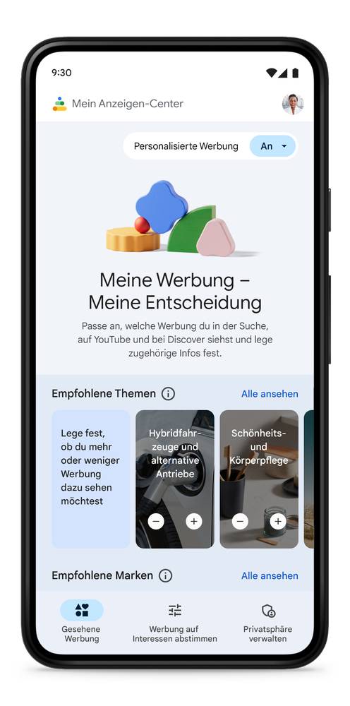 Google rollt neues «Mein-Anzeigen-Center aus» - pctipp.ch