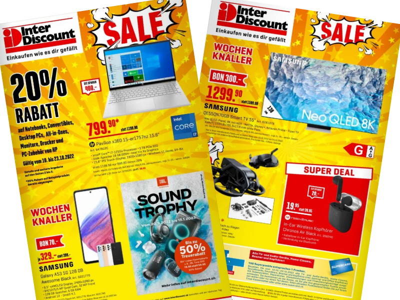 Interdiscount-Flyer: heisse Preise für kalte Tage - pctipp.ch
