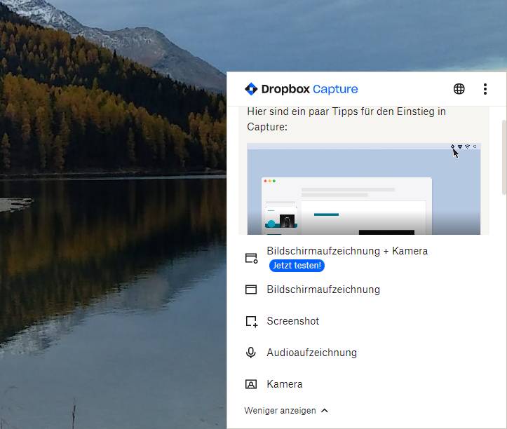 Dropbox lanciert Screen-Recording-Tool Dropbox Capture - pctipp.ch