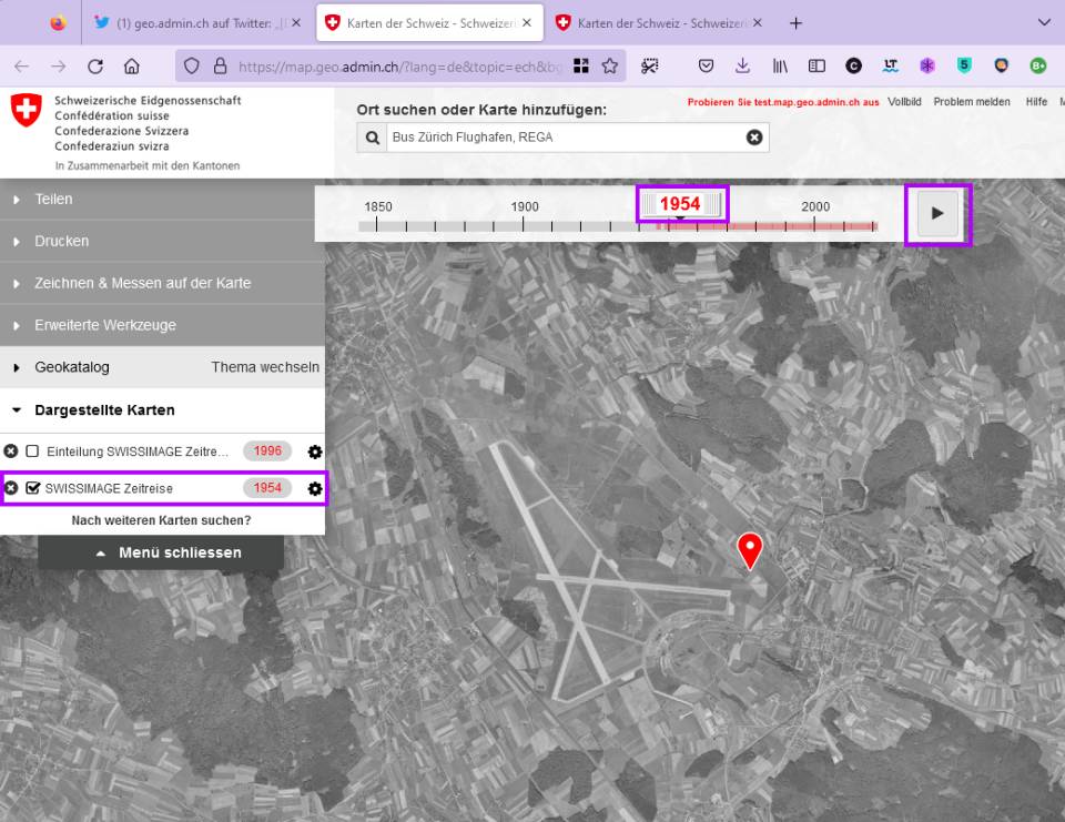 So machen Sie eine Luftbild-Zeitreise - pctipp.ch