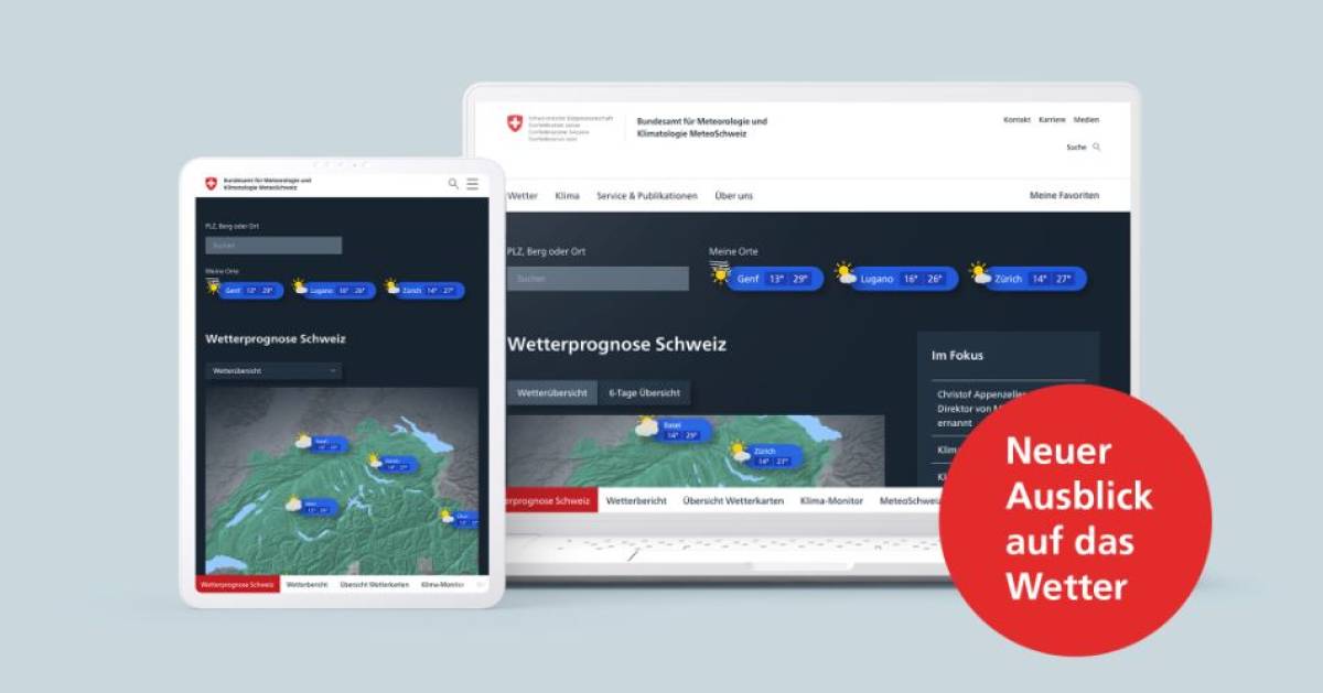 MeteoSchweiz erhält eine neue Webseite - pctipp.ch