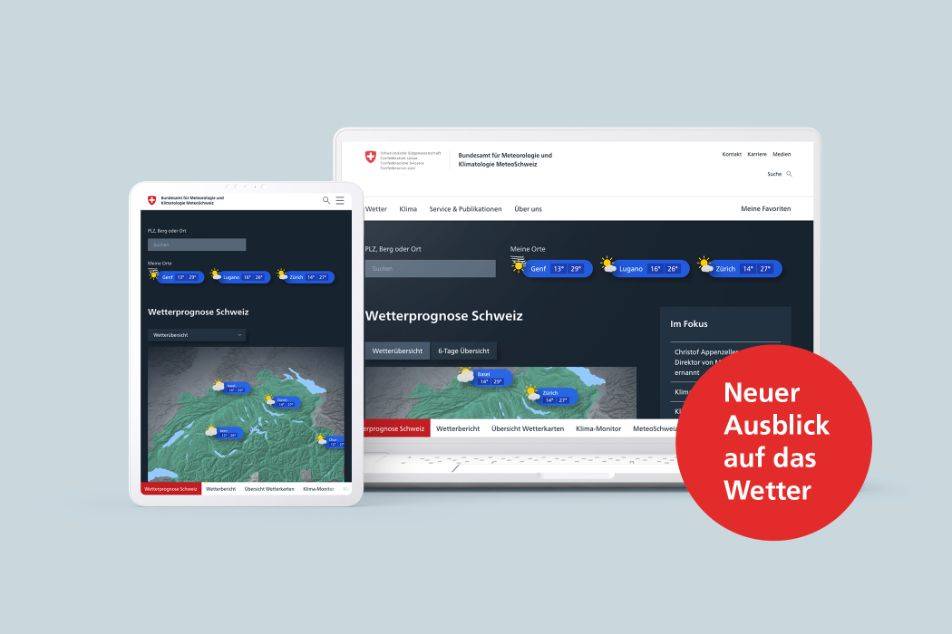 MeteoSchweiz erhält eine neue Webseite - pctipp.ch
