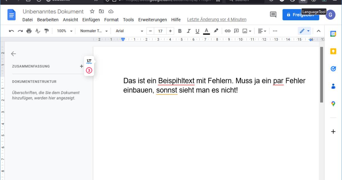 LanguageTool in Google Docs - pctipp.ch