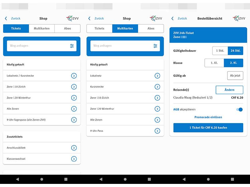 ZVV-App: Ticket kaufen und «Zuletzt gekauft»-Billette finden - pctipp.ch