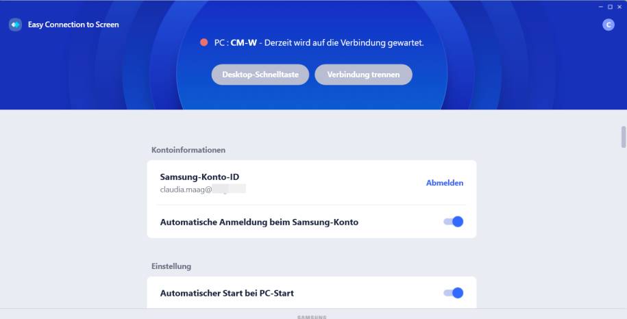 Windows-Laptop mit Samsung-Smart-Monitor kabellos verbinden - pctipp.ch