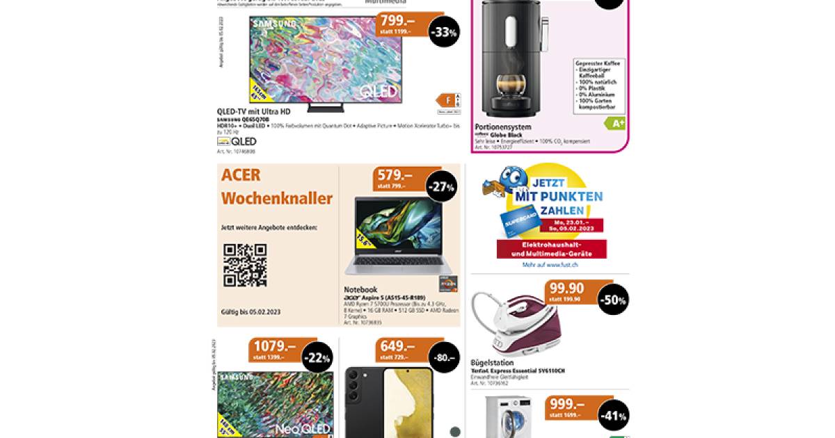Flyer-Check: die besten Angebote bei Fust - pctipp.ch
