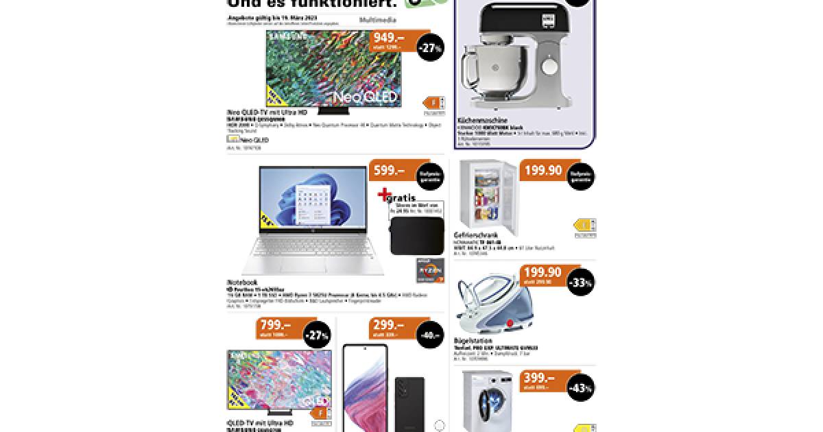 Fust-Flyer: Zum Frühlingsanfang purzeln die Preise - pctipp.ch