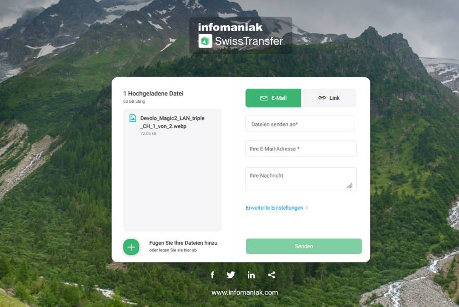 SwissTransfer: Gratis-Filesharing bis 50 GB - pctipp.ch