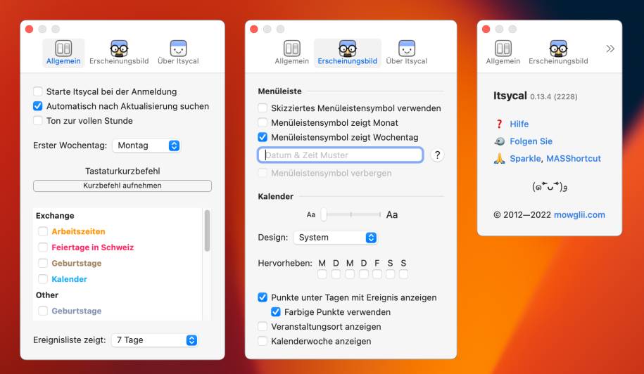 Tool der Woche: Itsycal, der Mini-Mac-Kalender - pctipp.ch