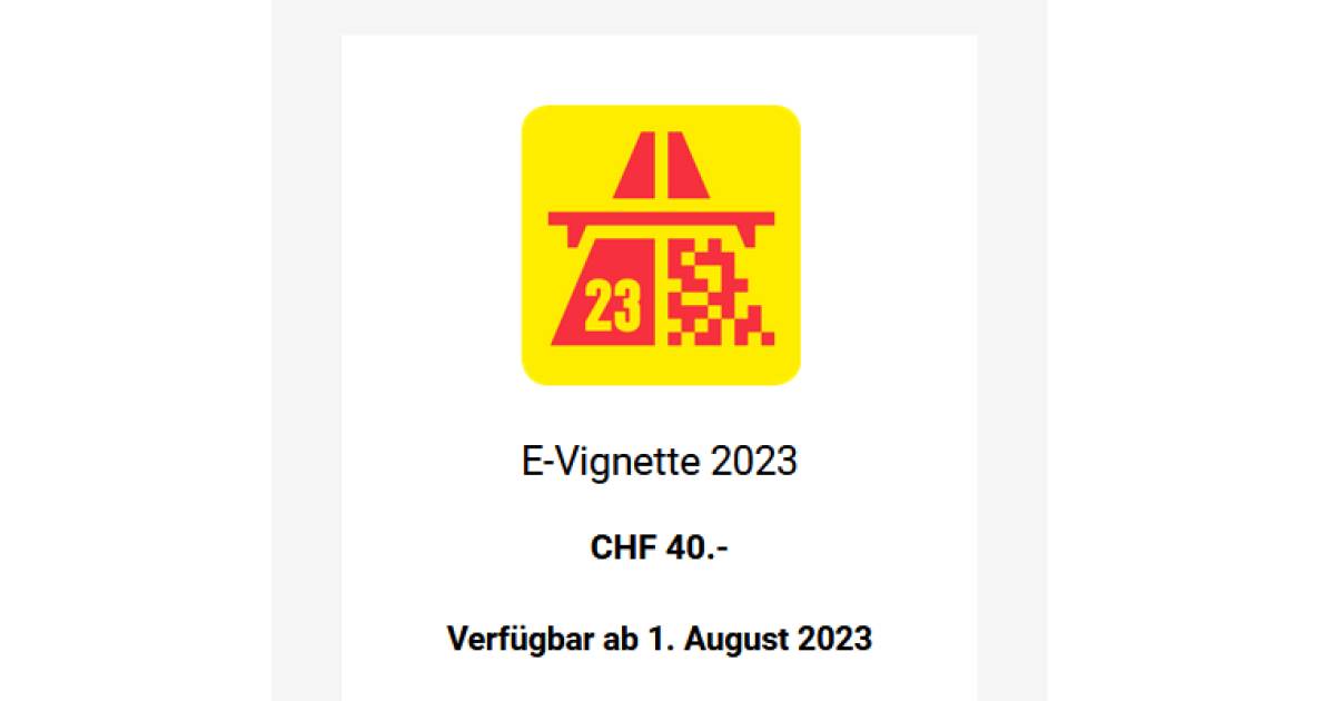 So können Sie die E-Vignette ab dem 1. August 2023 kaufen - pctipp.ch