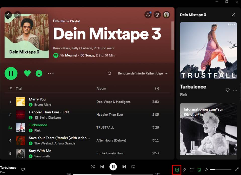 Spotify: Details zum aktuellen Titel anzeigen lassen - pctipp.ch