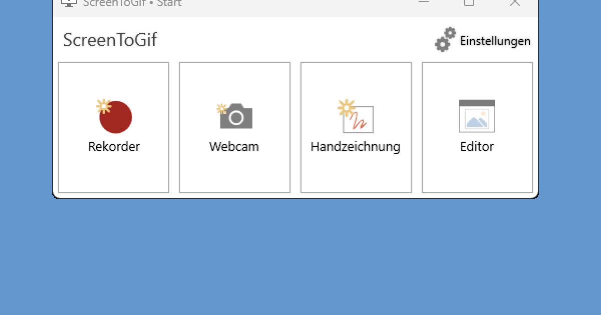 ScreenToGif: Desktop filmen und als GIF speichern - pctipp.ch