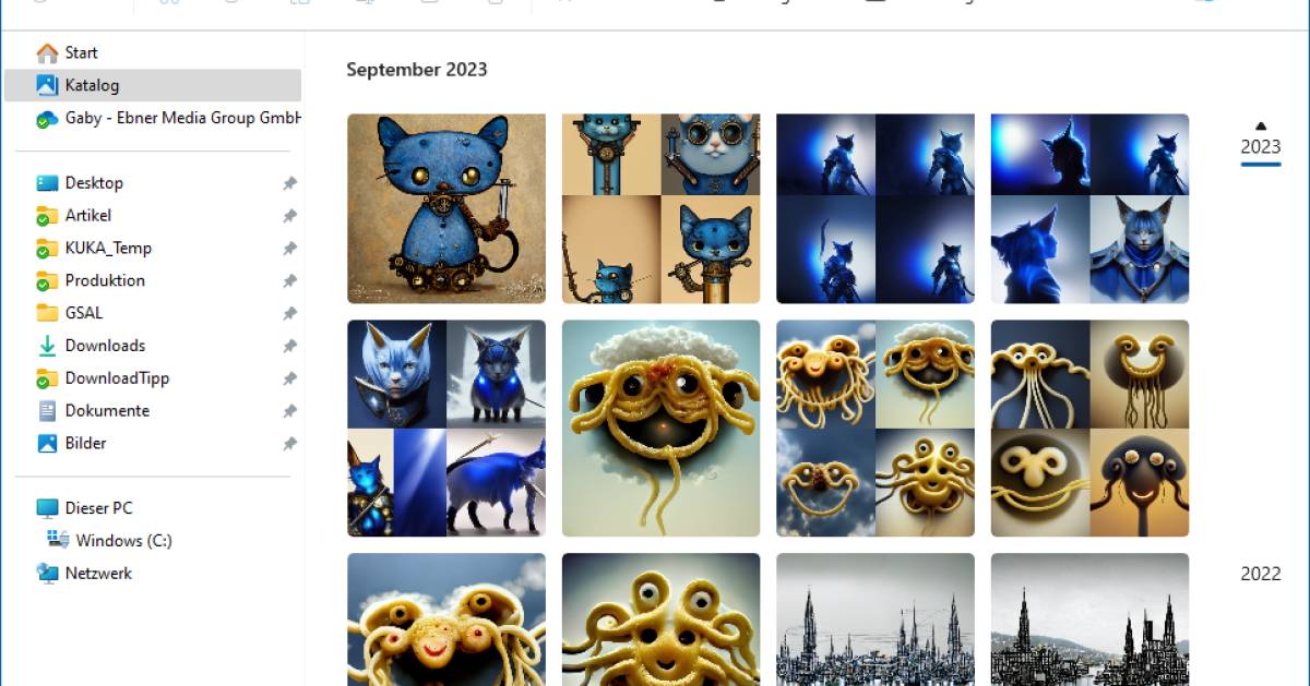 Windows 11: Katalog-Ordner im Explorer - pctipp.ch