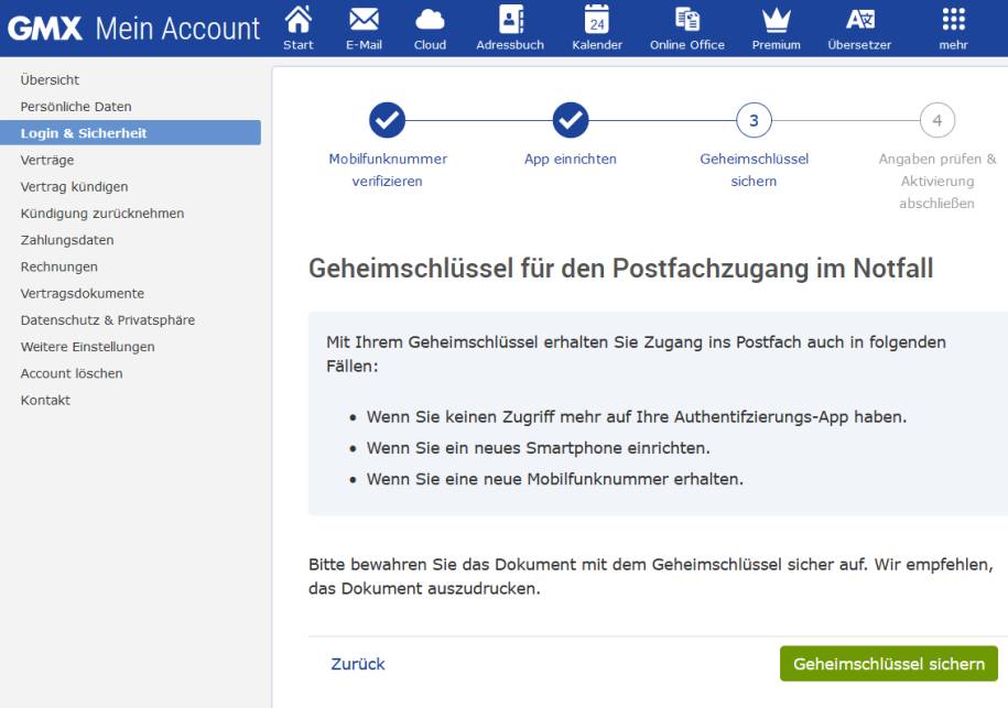 Zwei-Faktor-Authentifizierung in GMX aktivieren – so gehts - pctipp.ch