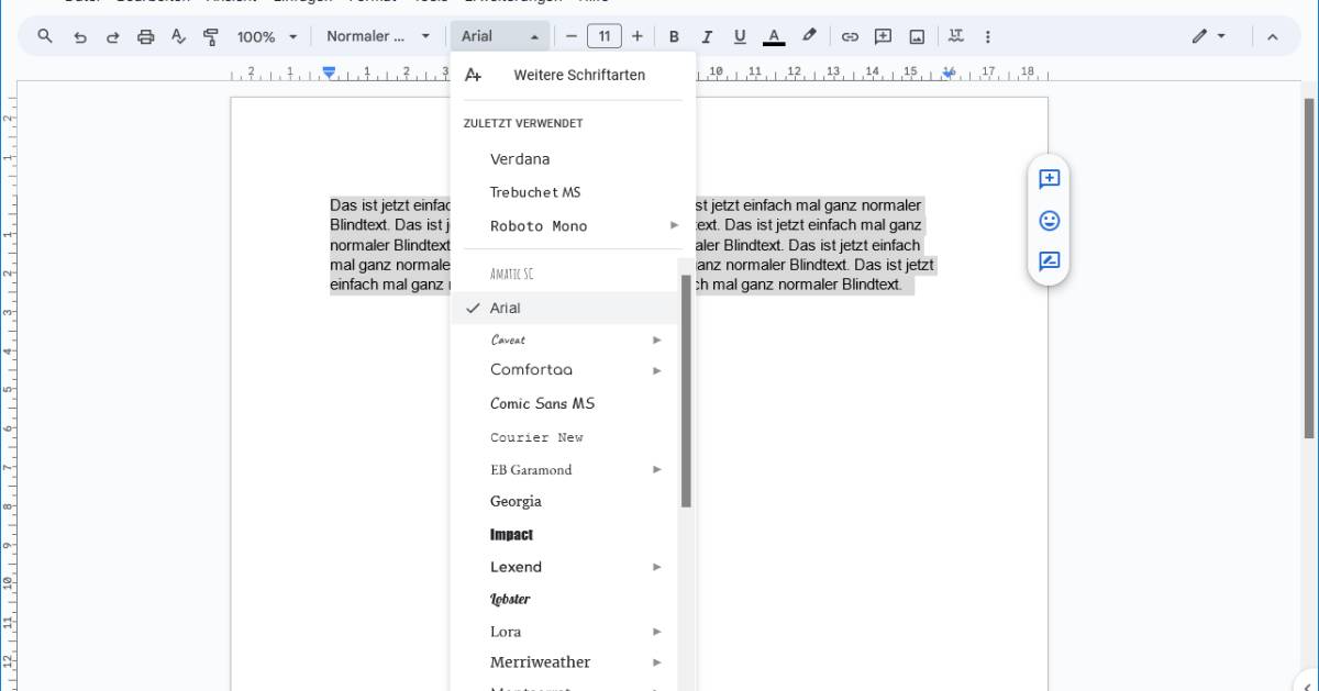 Google Docs: Schrift hinzufügen und Standardschrift ändern - pctipp.ch