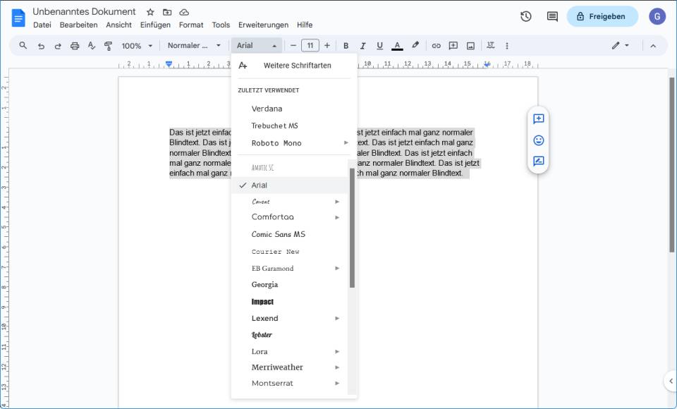 Google Docs: Schrift hinzufügen und Standardschrift ändern - pctipp.ch