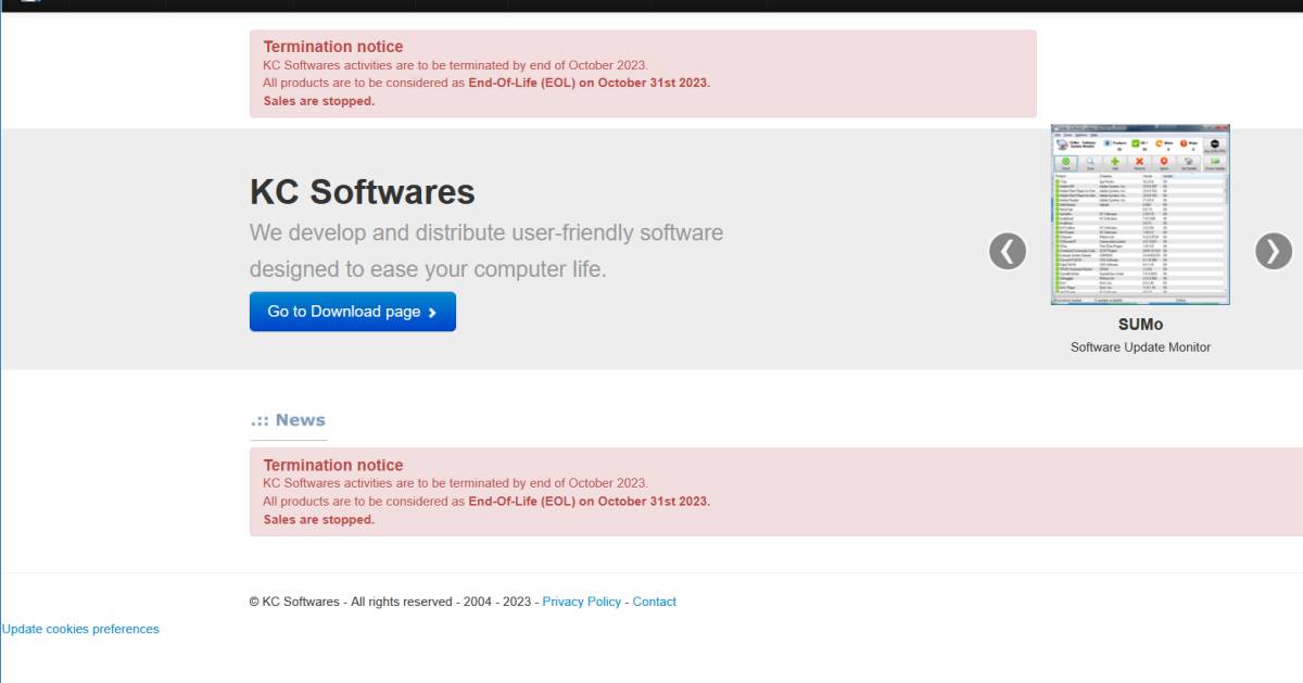 SUMo-Entwickler KC Softwares macht die Schotten dicht - pctipp.ch