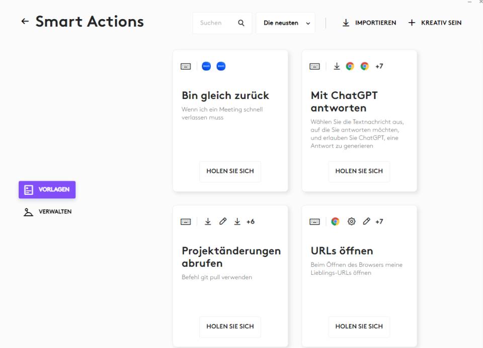 Logitech: Smart Actions verwenden – so gehts - pctipp.ch